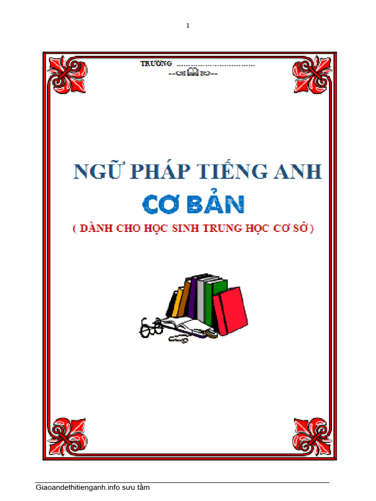 NG PHÁP CƠ B N THCS-giaoandethitienganh - Info | PDF | Linguistics