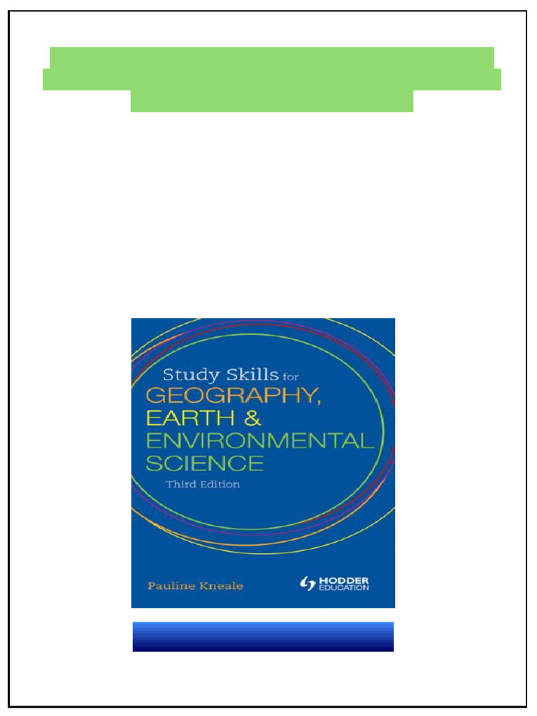 Study Skills For Geography Earth and Environmental Science Students A ...