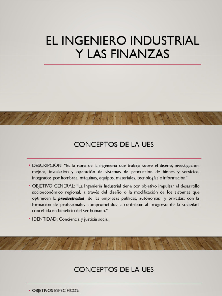 Ingeniería Industrial y Finanzas: Claves de Productividad | PDF ...
