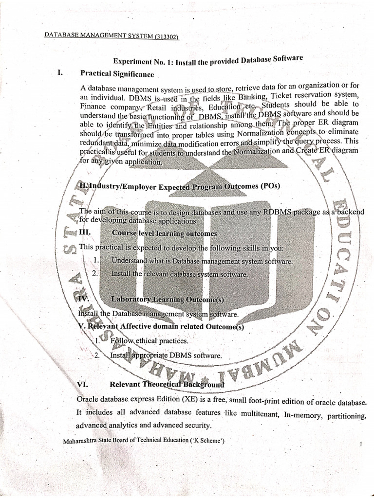 Dbms Practical | PDF