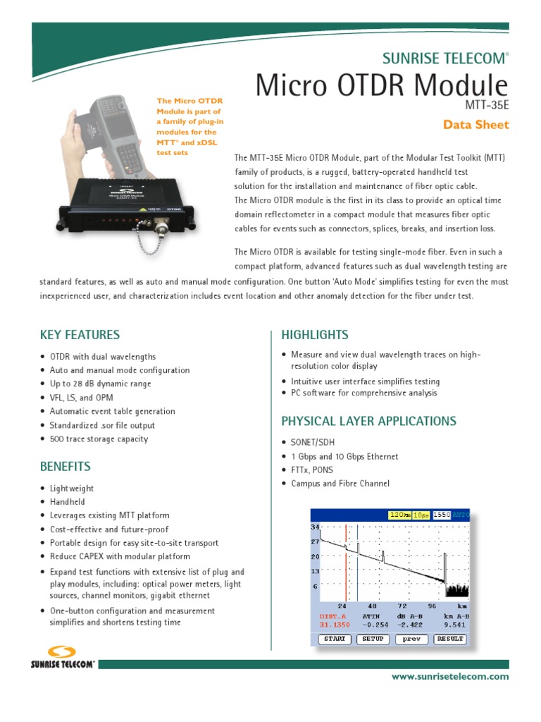 MTT Micro Otdr | PDF | Optics | Electronics
