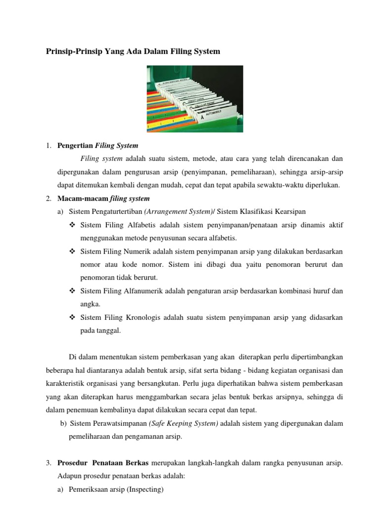 Filling System | PDF