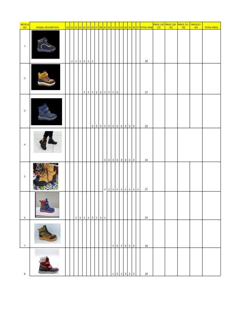 Mongolia Delgermaa OrderList 2025 Winter 1 | PDF
