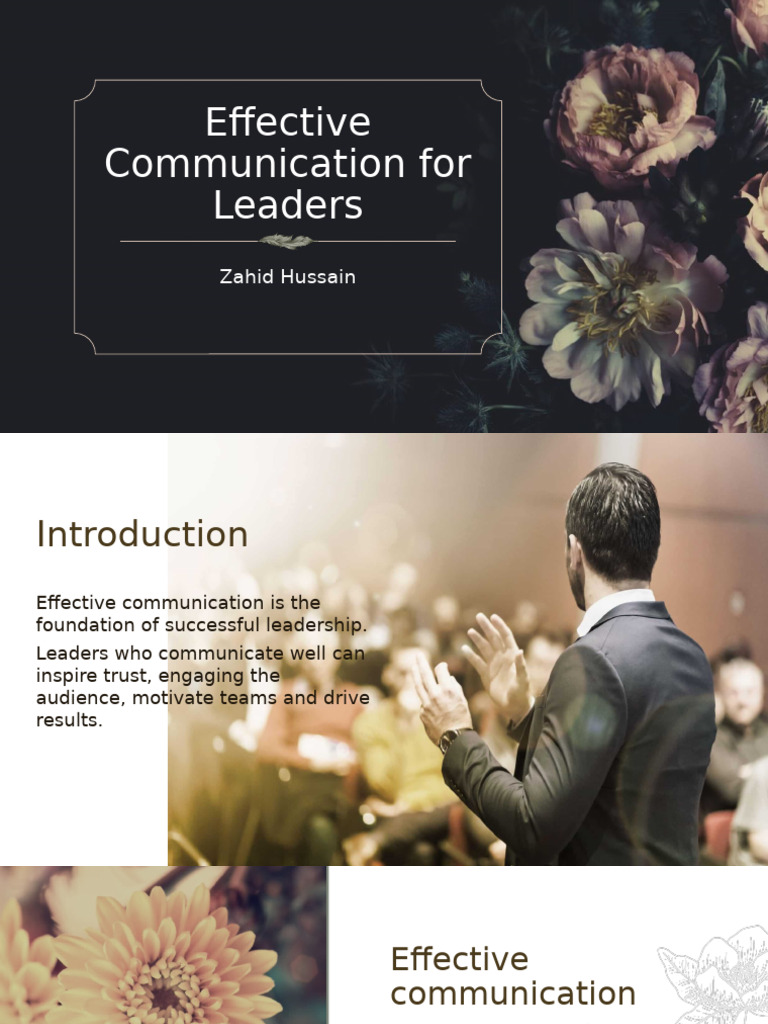 Effective Communication for Leaders | PDF | Communication | Goal