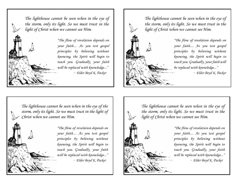 Lighthouse Handout 1 | PDF