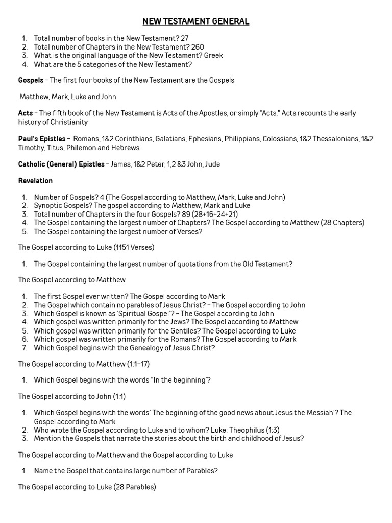 28 NEW TESTAMENT - GENERAL - Docx - 20240420 - 100235 - 0000 | PDF ...