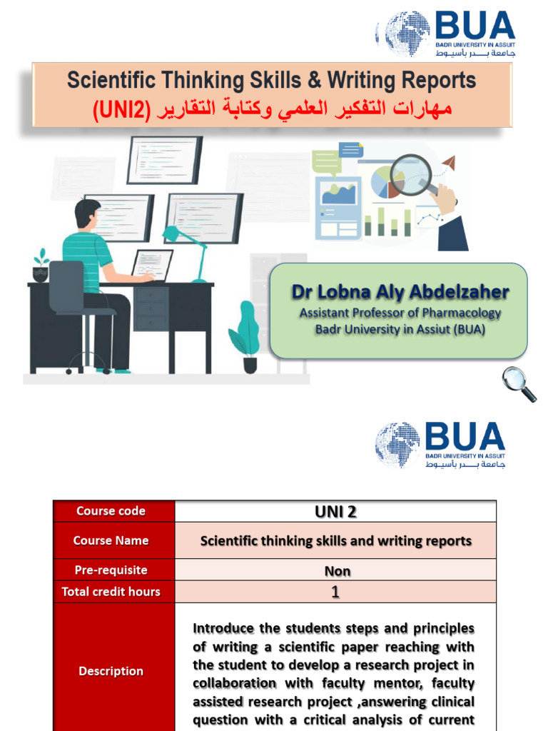 Scientific Thinking Skills and Writing Reports | PDF | Scientific ...