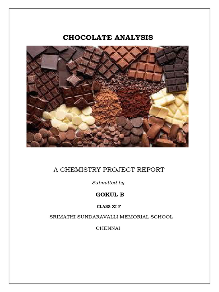 Chocolate Chemistry Project Report | PDF