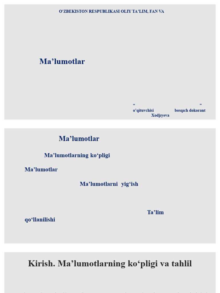 Mustaqil - Ish 5-Chisi | PDF