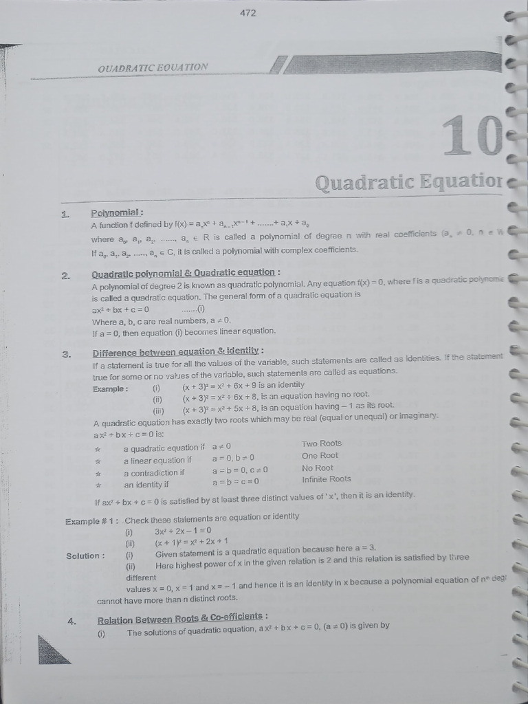 Understanding Quadratic Equations and Roots | PDF | Quadratic Equation ...