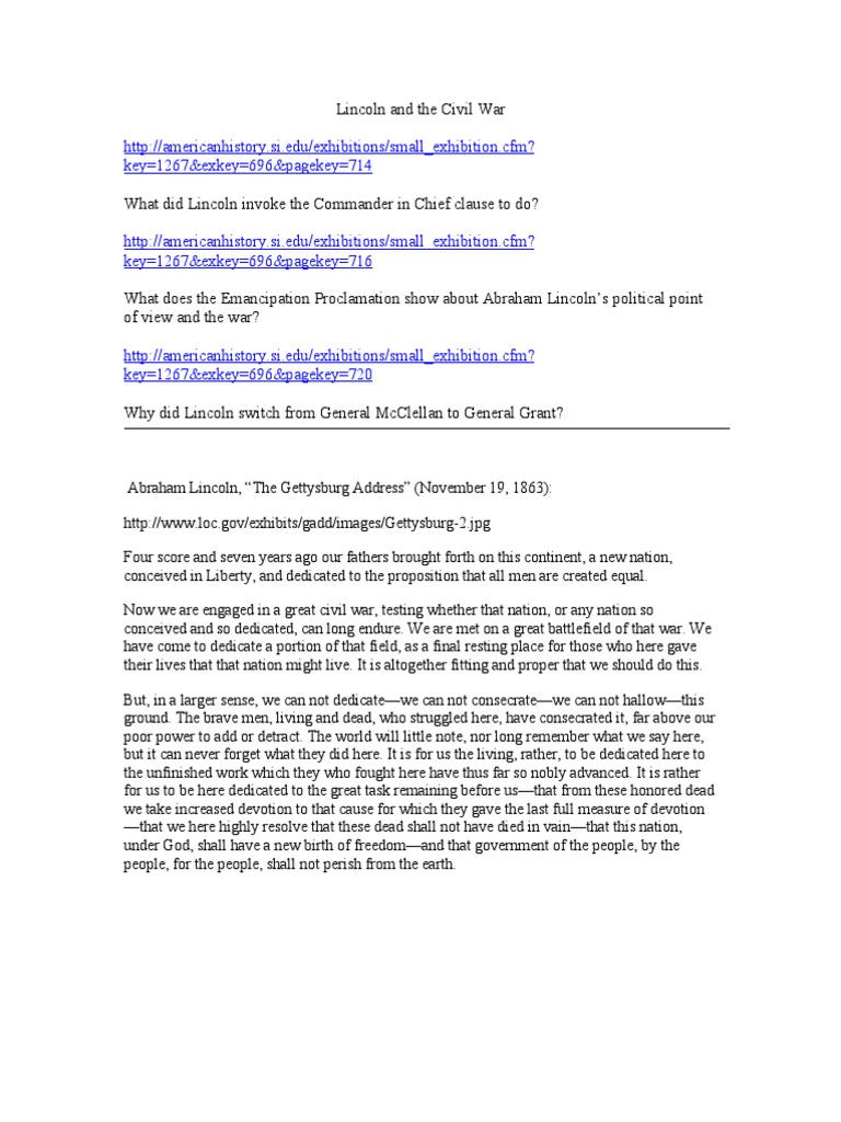 Lincoln's Eulogy: A Call to Equality | PDF | Abraham Lincoln | Unrest