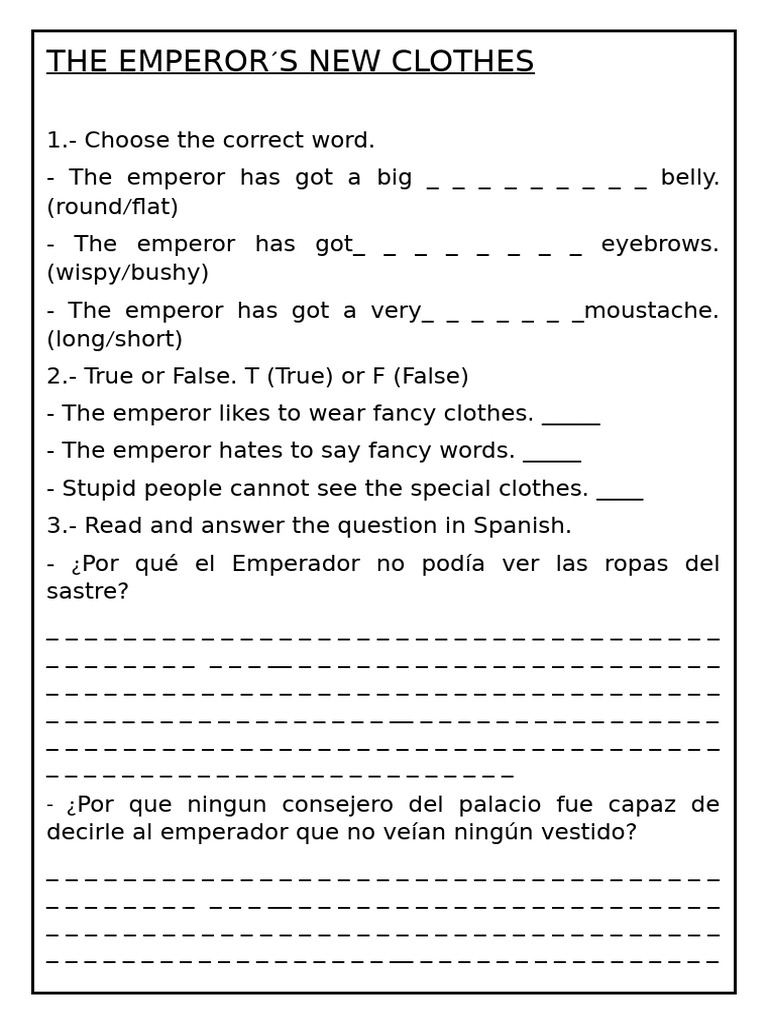 The Emperor S New Clothes | PDF