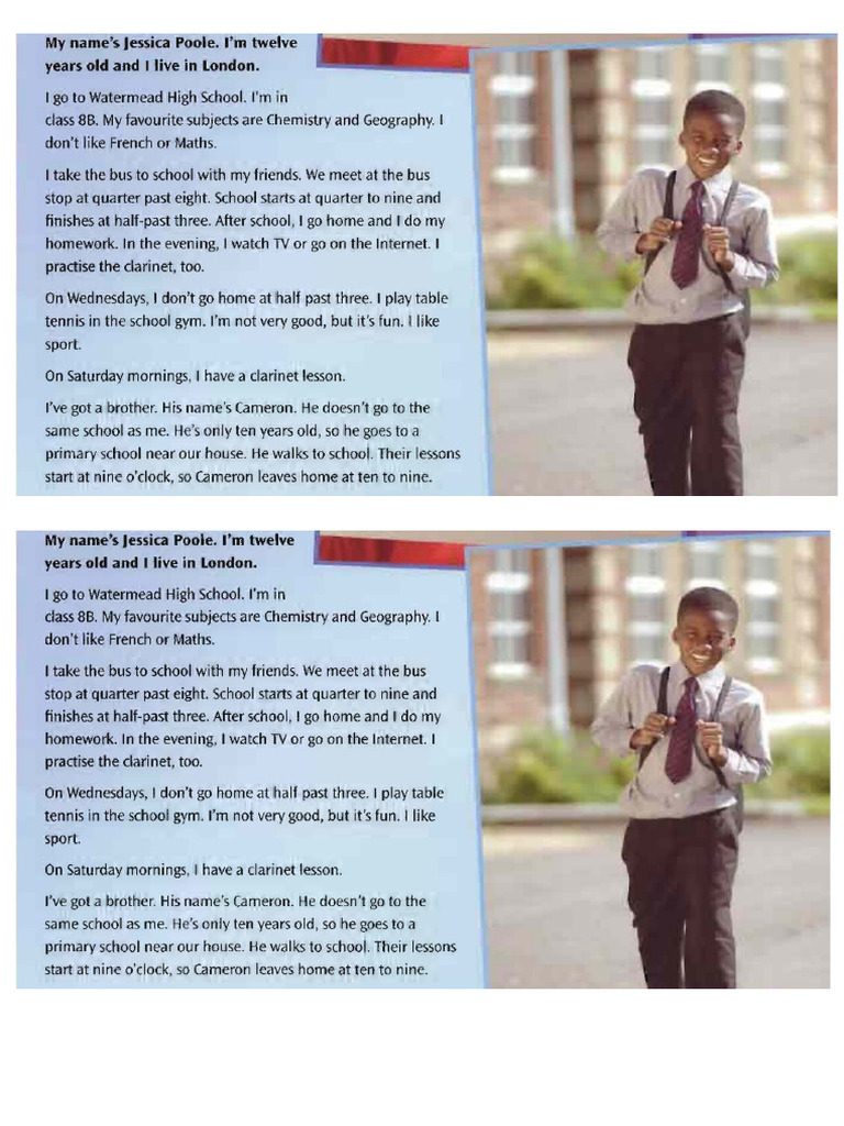 Running Dictation - Unit 1 | PDF