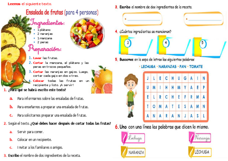 Ensalda de Frutas | PDF