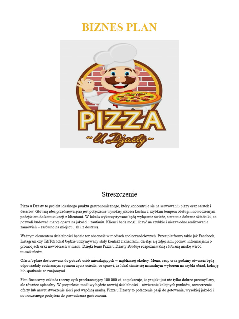 Biznes Plan | PDF