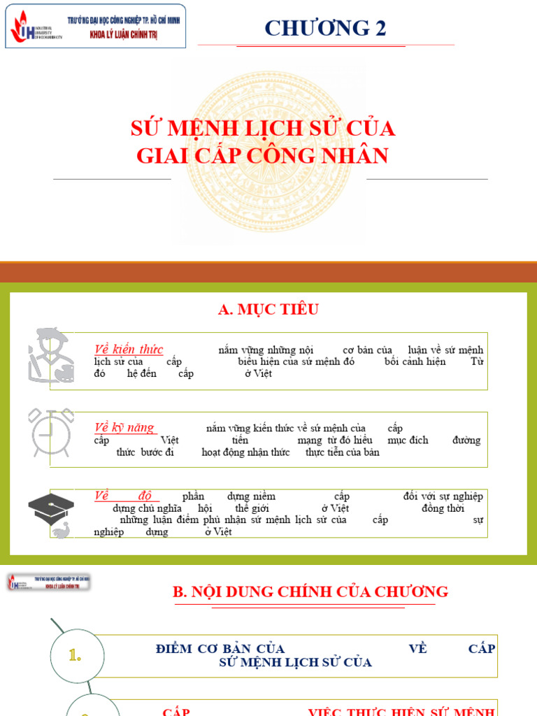 Chuong - 2.1 - Su Menh Lich Su Cua Giai Cap Cong Nhan | PDF