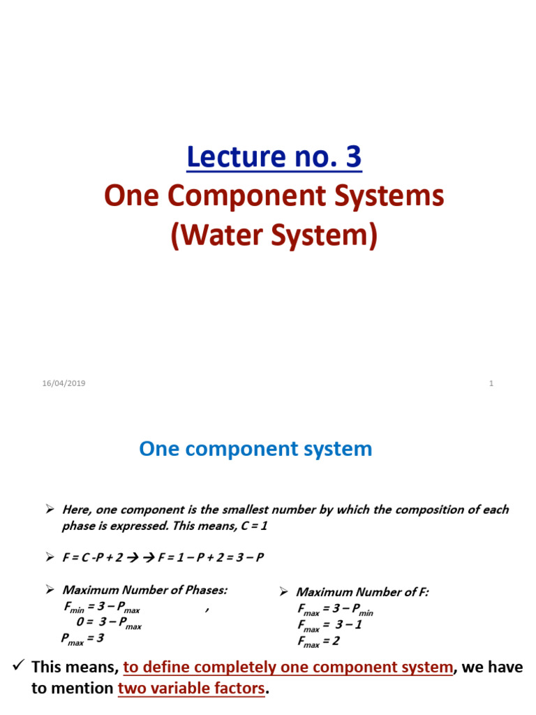 Lect3 Phase | PDF | Phase (Matter) | Phase Diagram