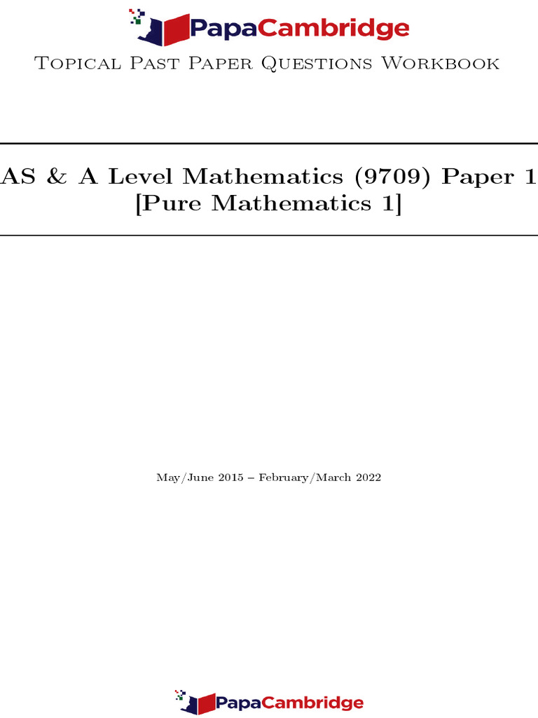 Maths 9709 Paper 1 - Series | PDF
