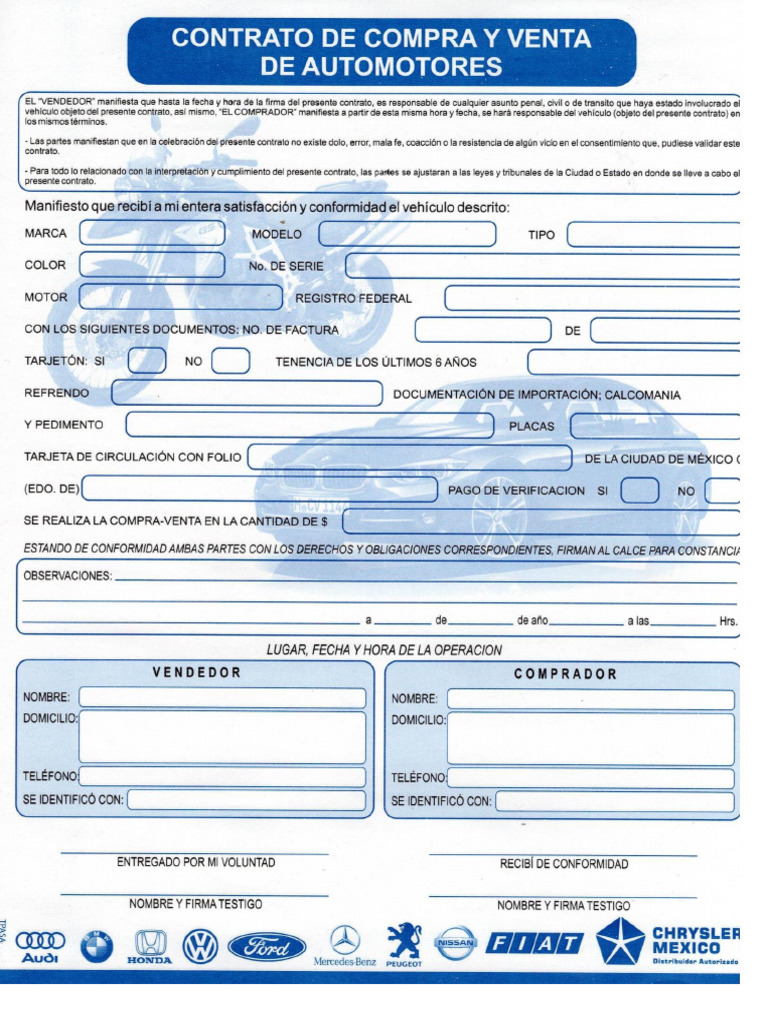 Formato Compra Venta | PDF