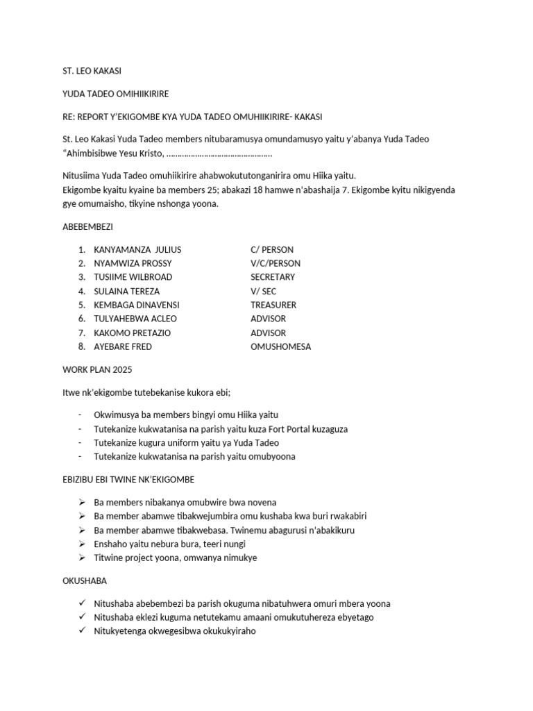 Yuda Tadeo | PDF