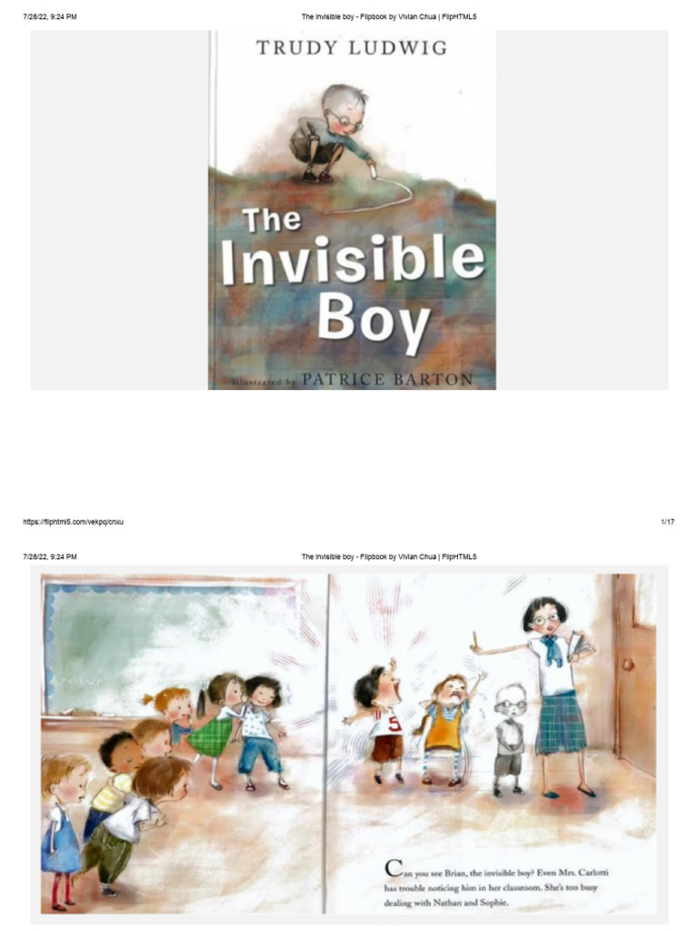 The Invisible Boy - Trudy Ludwig Aaron Reynolds David Skuy Sharon M ...