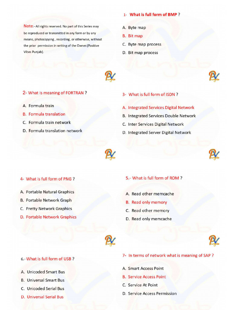 Computer Full Forms | PDF