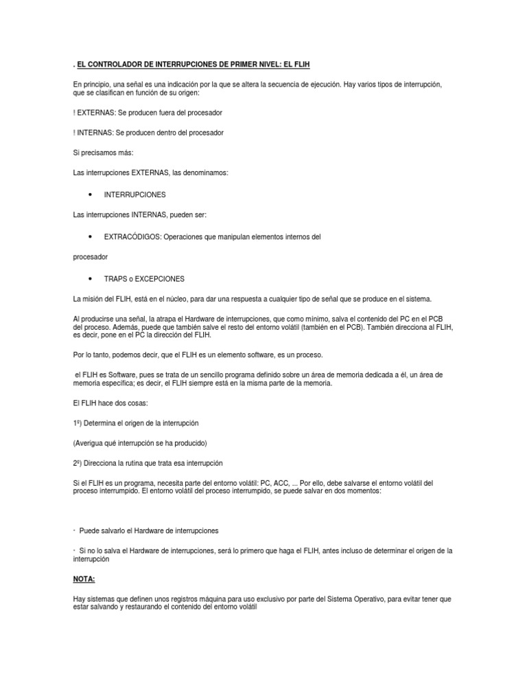 Mecanismo de Interrupciones | PDF | Informática