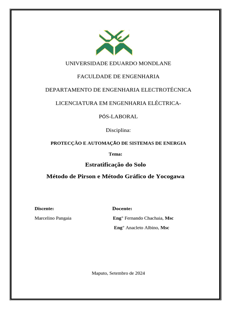Estratificação do Solo: Pirson e Yocogawa | PDF | Logaritmo | Curva