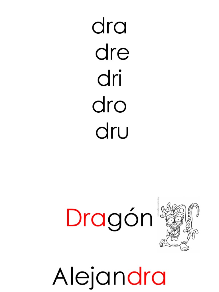 Dra Dre Dri Dro Dru | PDF