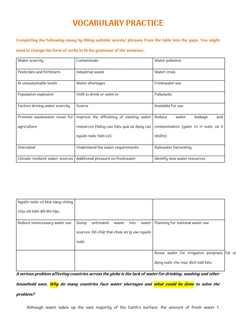 Water Scarcity Solutions and Challenges | PDF | Water | Water Pollution