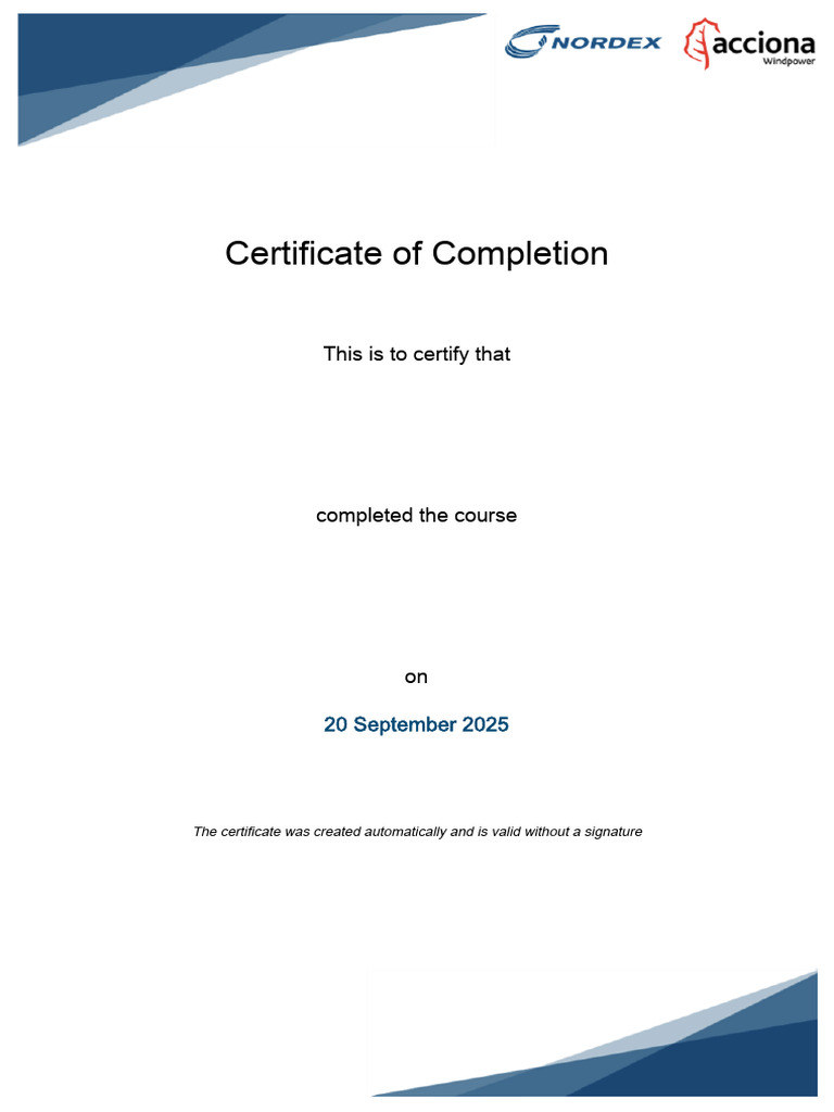 Working at Heights Certificate Completion | PDF