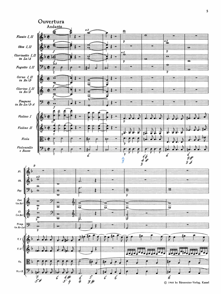W. A. Mozart: Don Giovanni - Overture | PDF