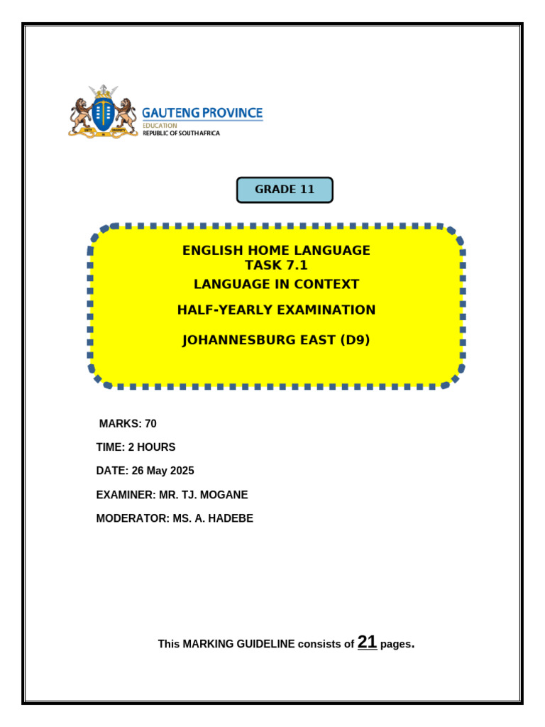 (MG) Grade 11 June Exam 2025 | PDF | Adolescence | Social Media