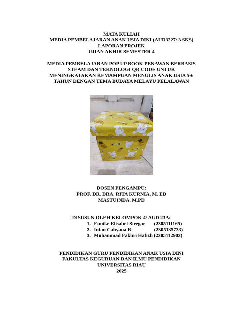 Laporan Projek Uas Kel | PDF