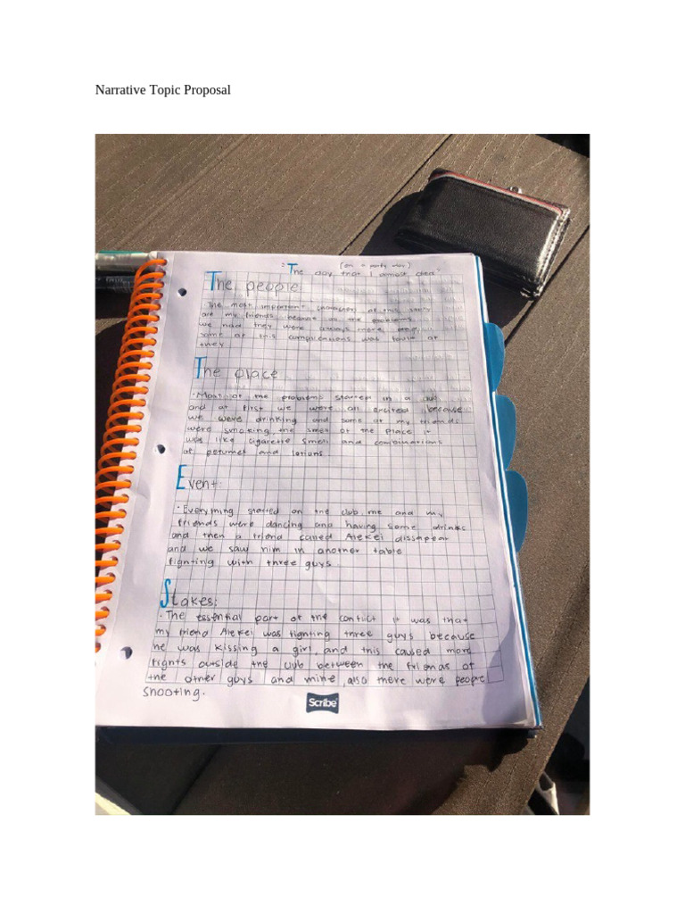 Narrative Topic Proposal | PDF