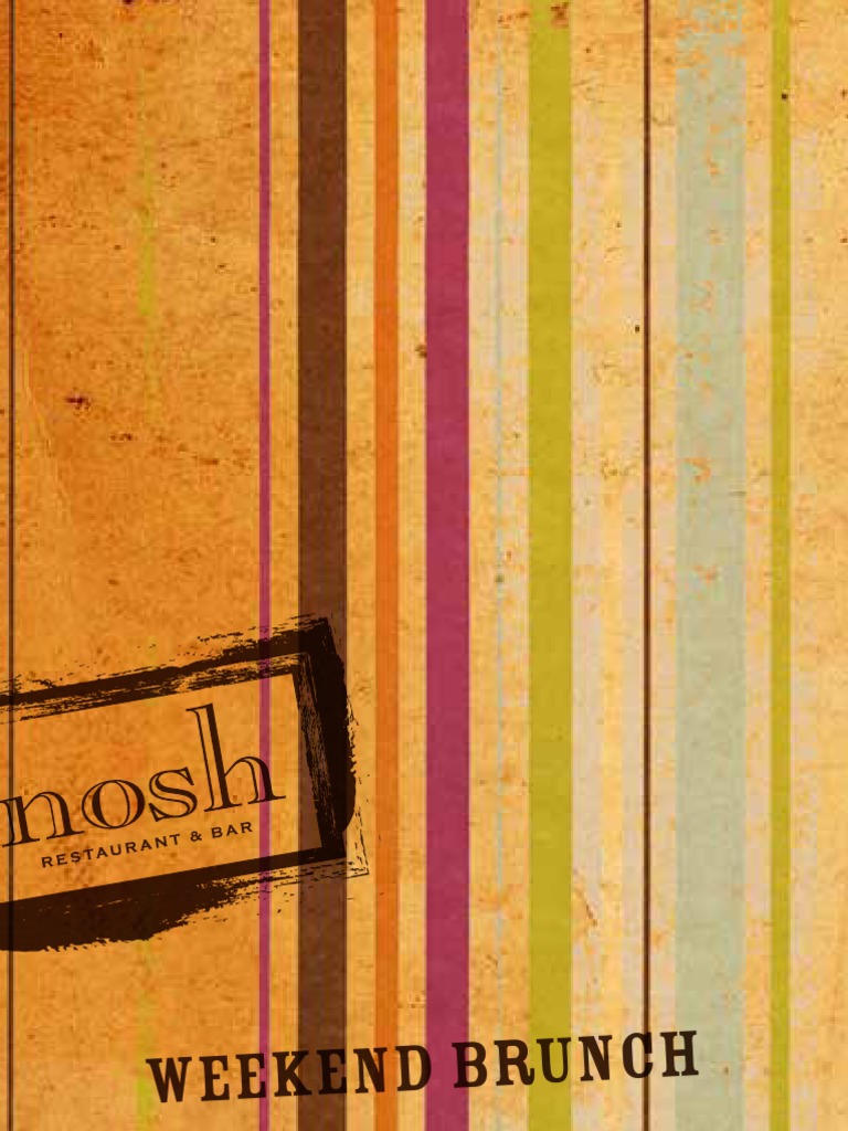 Nosh Brunch Menu | PDF | Salad | Hamburgers