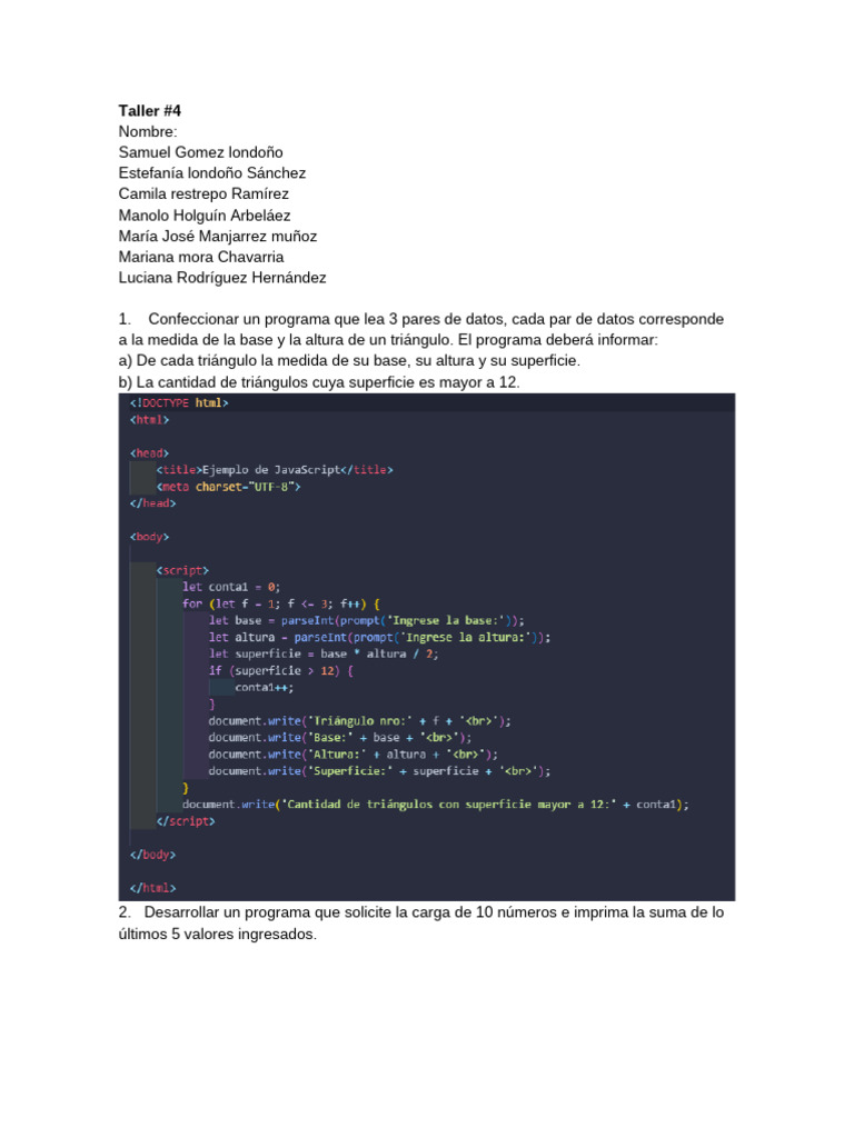 Ejercicios de Programación en Python | PDF | Triángulo | Función ...