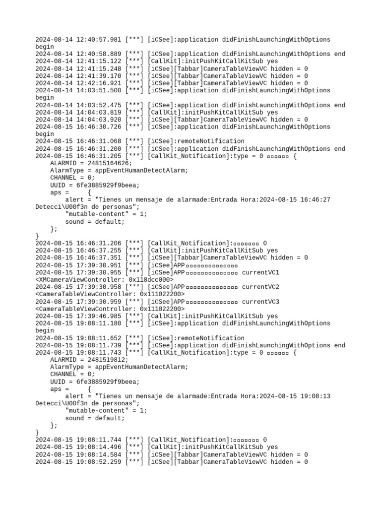 App Debug Log | PDF