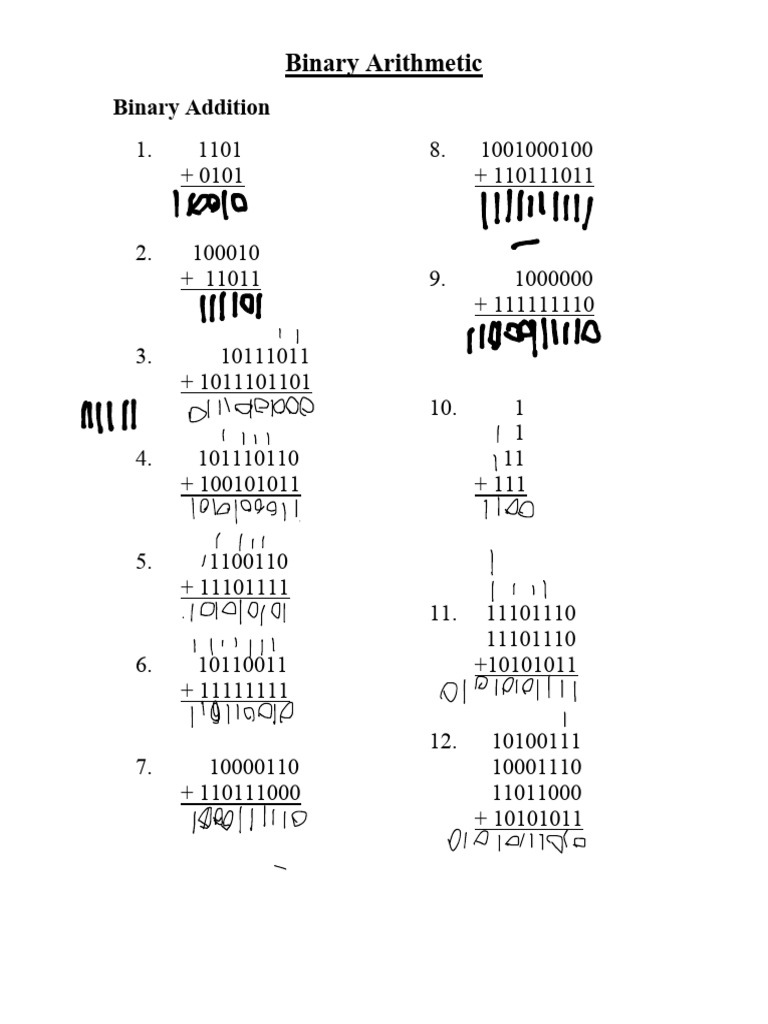 Rules for Binary Multiplication | PDF