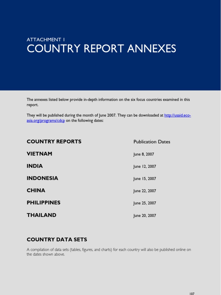 Usaid Country Report Annexes | PDF | Energy Conservation | Renewable Energy