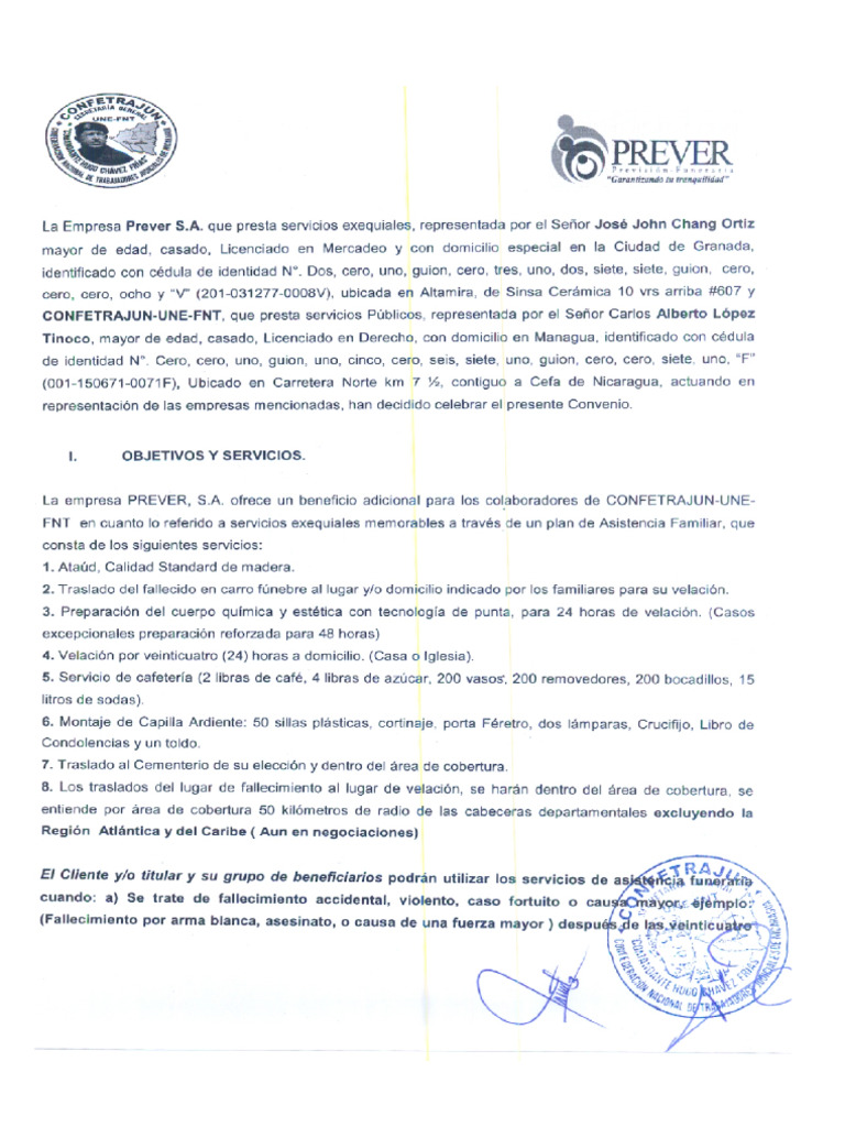 Convenio Prever | PDF