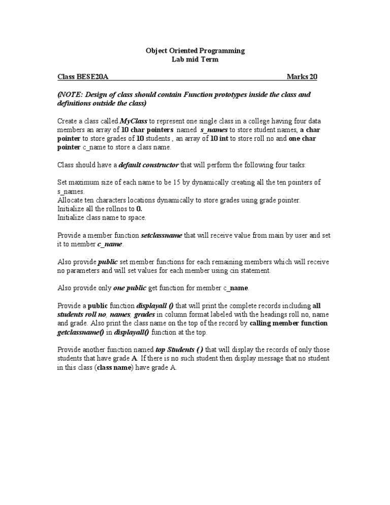 Lab Mid | PDF