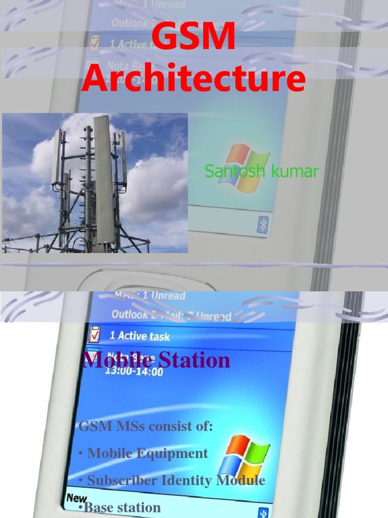 GSM Architecture: Santosh Kumar | PDF | Mobile Telecommunications ...