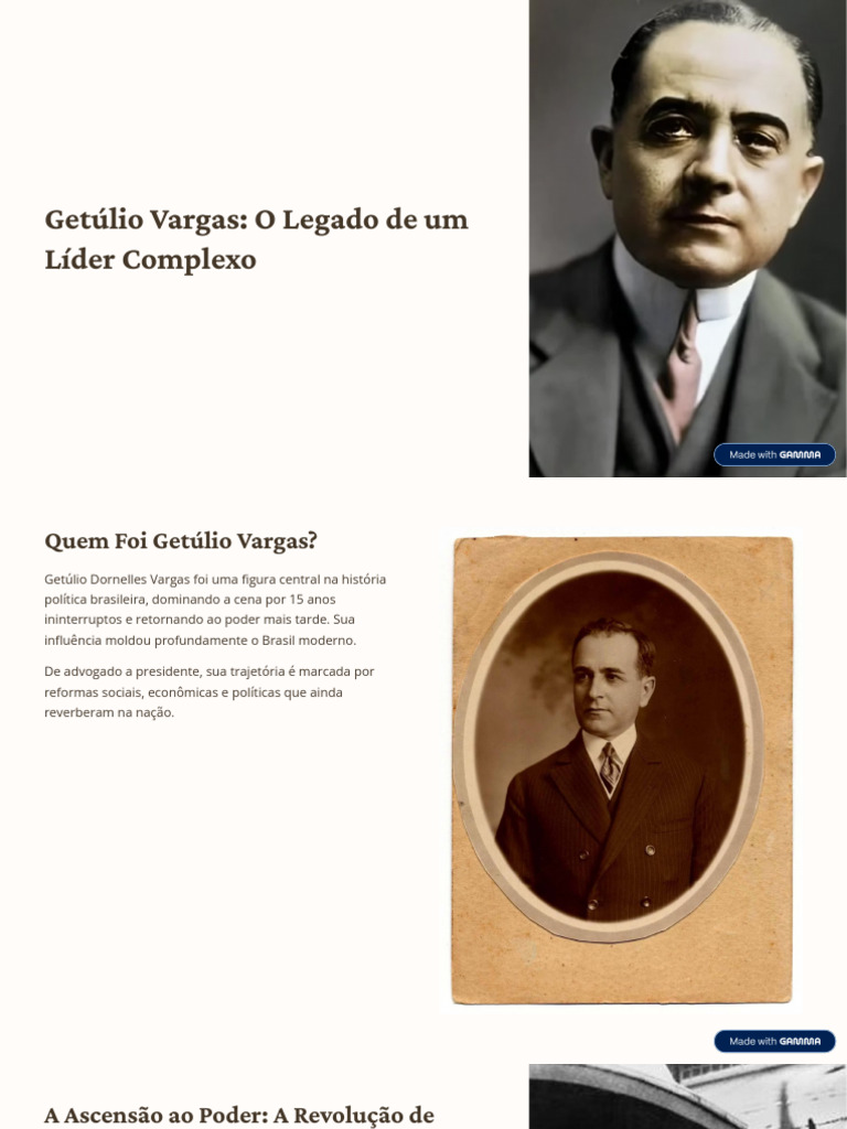 Getulio Vargas O Legado de Um Lider Complexo (1) | PDF | Ciência Política