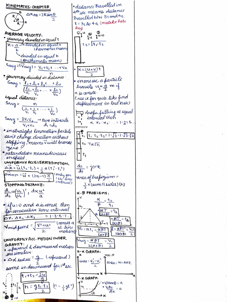 1 - D Motion | PDF