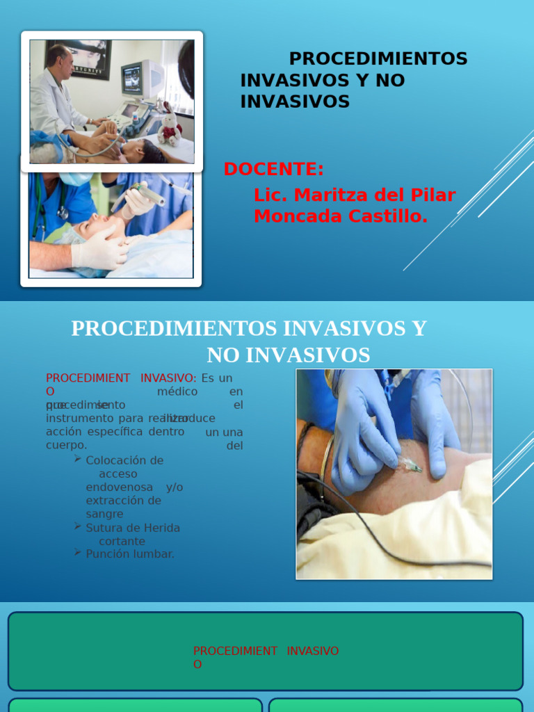 Procedimientos Invasivos y No Invasivos - Compress | PDF | Cáncer | Cirugía