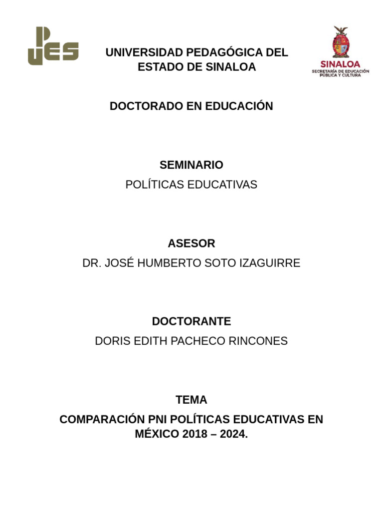 Comparación Npi 2018 - 2024 | PDF | Inclusión (Educación) | Exclusión ...
