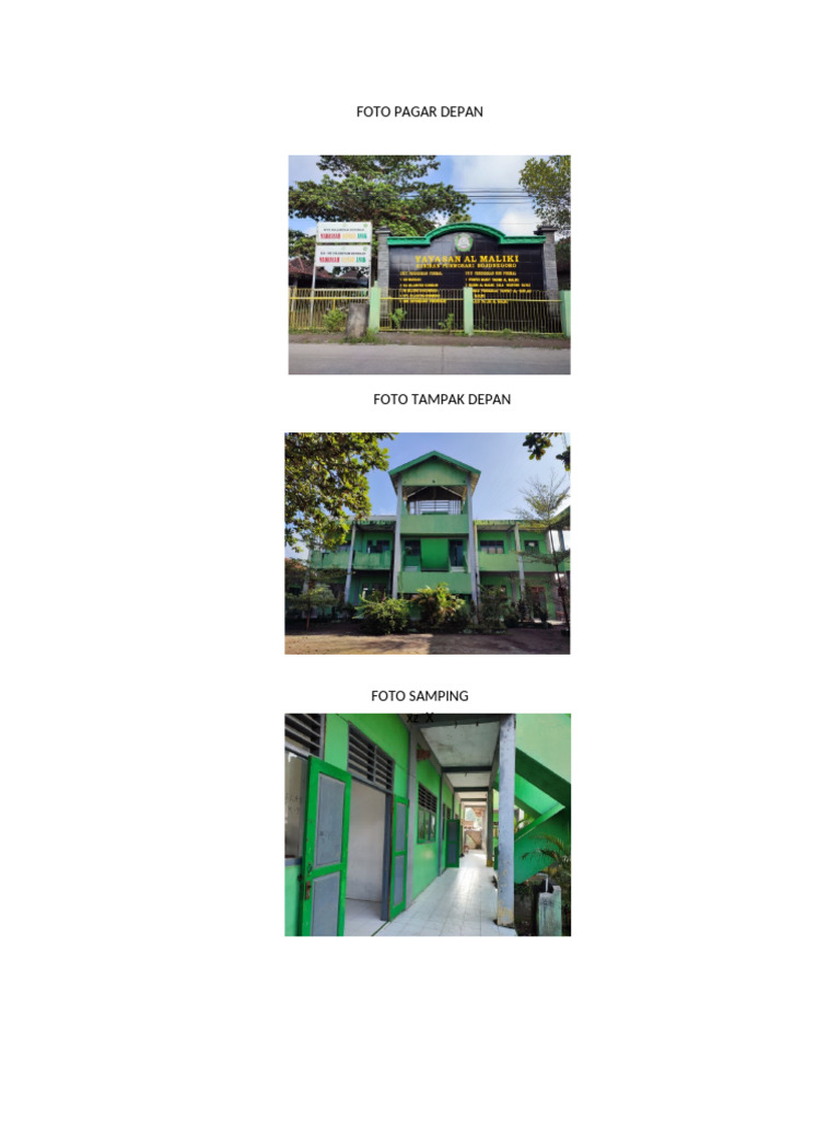 Foto Pagar Depan | PDF