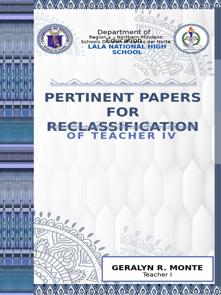 Reclassification Document Requirements | PDF | Learning | Teachers