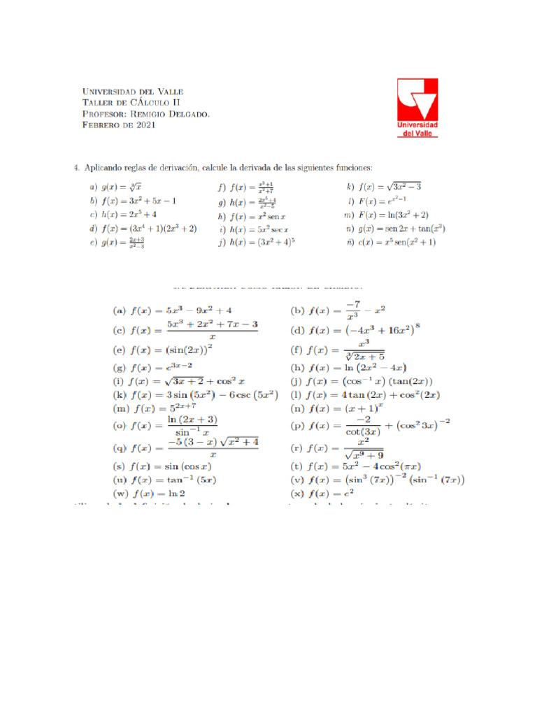 Calculo Repaso | PDF